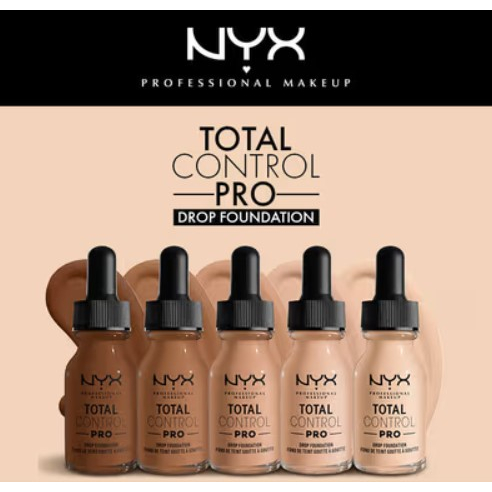 [SKINBASICS] AUTHENTIC NYX Total Control Pro Drop Foundation 0.43oz ...