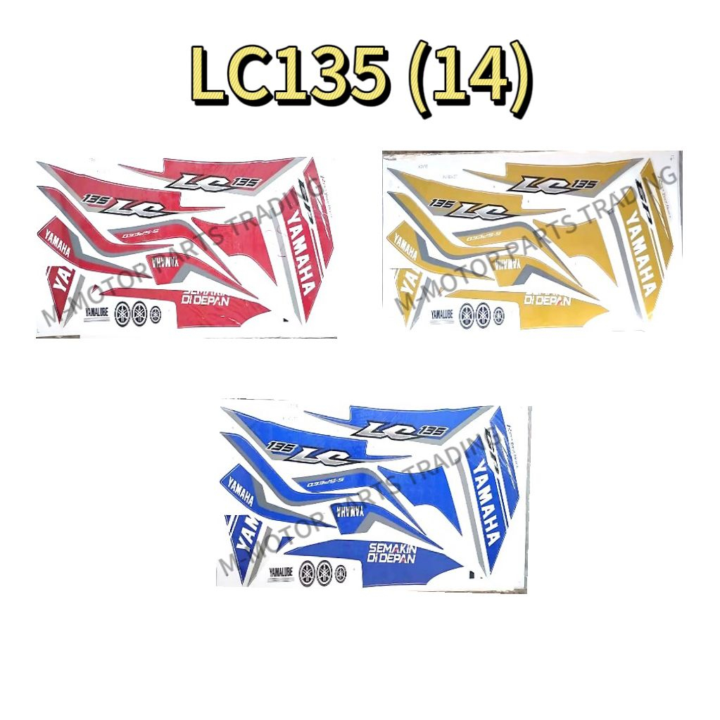 YAMAHA LC135 (14) BODY STICKER | Shopee Philippines