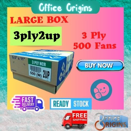 AceForm LARGE BOX Computer Form 9.5" X 11" NCR Paper 3ply 500Fans All ...