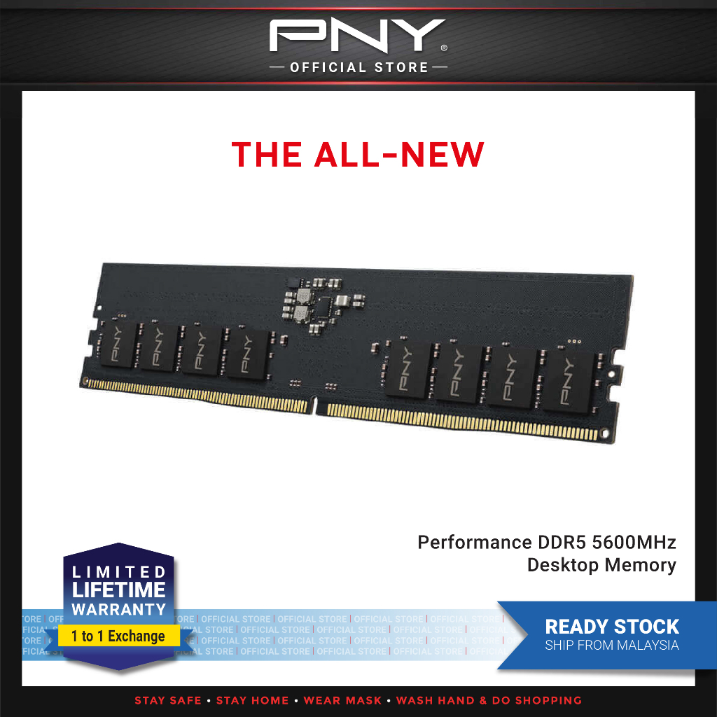 PNY Performance DDR5 5600MHz Desktop Memory | Shopee Philippines