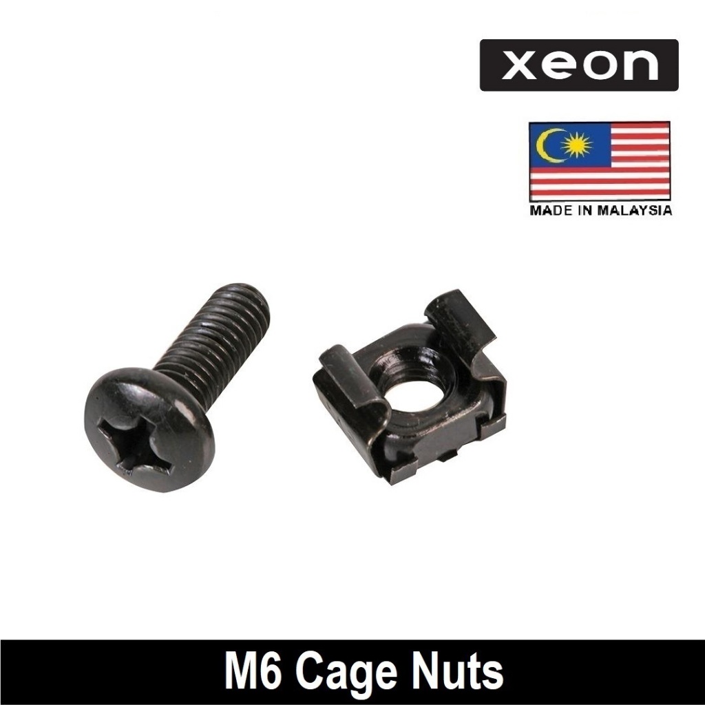 M6 Cage Nuts & Screw for Server Rack | Shopee Philippines
