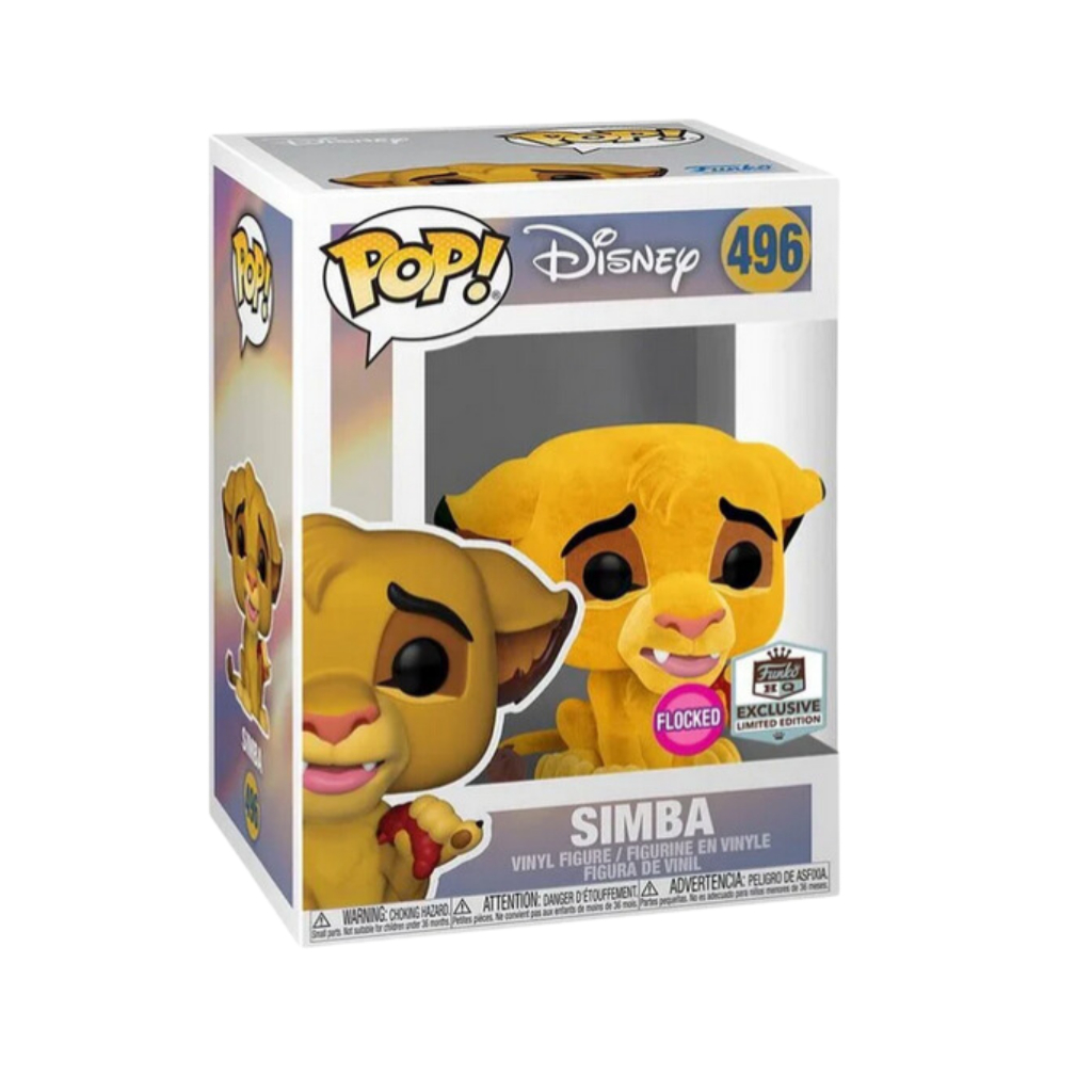Disney - The Lion King Simba flocked funko pop Funko HQ exclusive ...