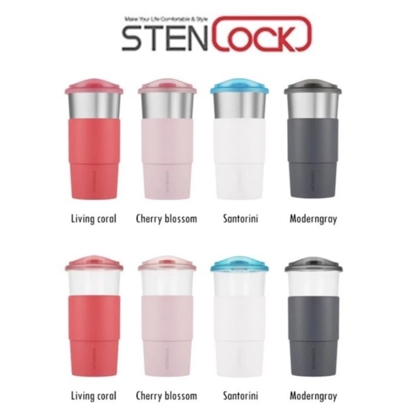 Stenlock Stainless Steel Tumbler (White / Red) | Shopee Philippines