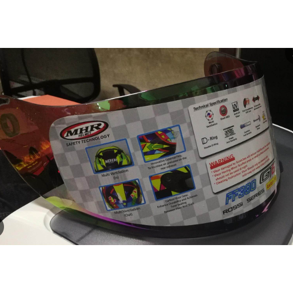 MHR FF310 FULL FACE HELMET VISOR (RAINBOW) | Shopee Philippines