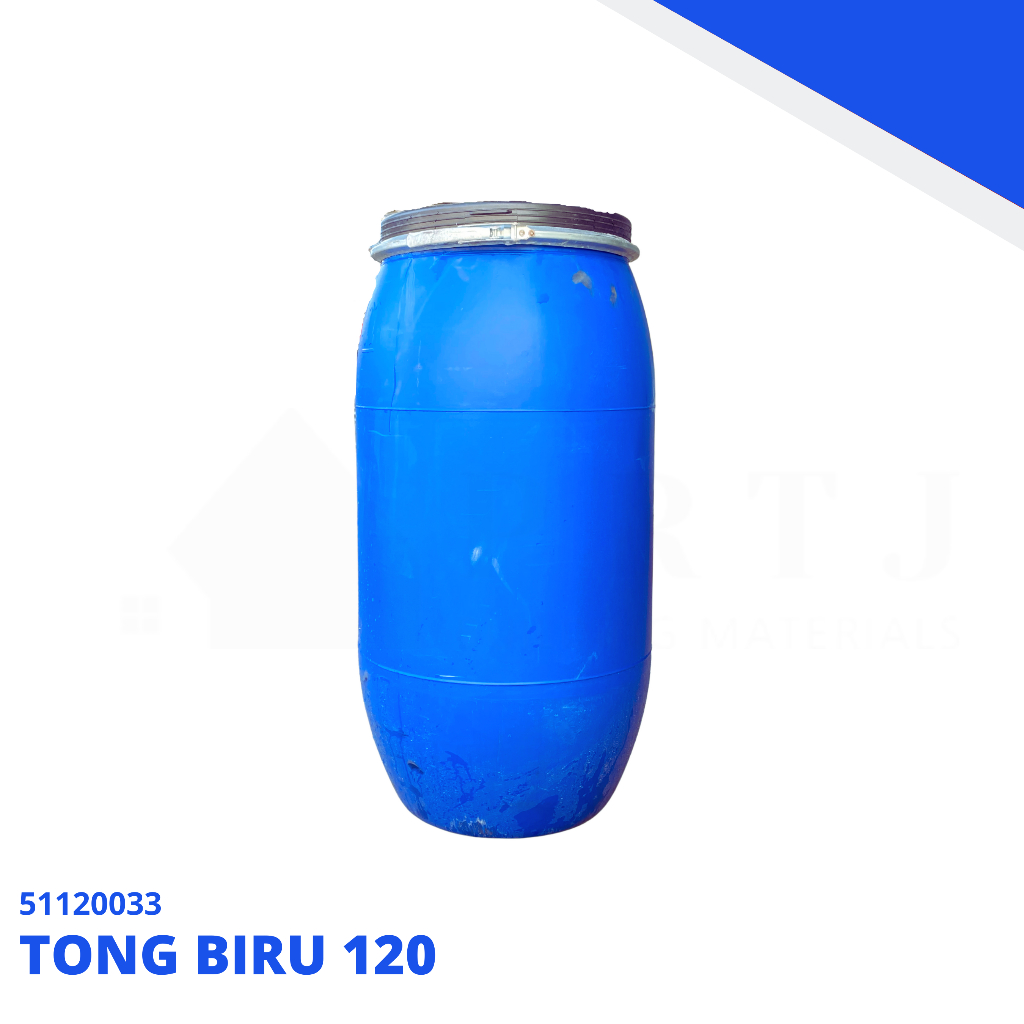 Tong Drum Plastik/Tong Air / Blue Drum Plastic / Bekas Tong (USED ...