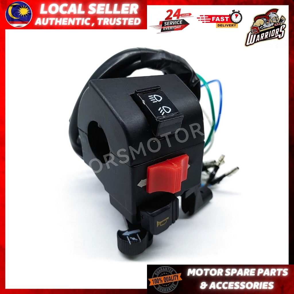 HONDA EX5 DREAM/DREAM HANDLE SWITCH ASSY LEFT SIDE L/H SWITCH KIRI HORN ...