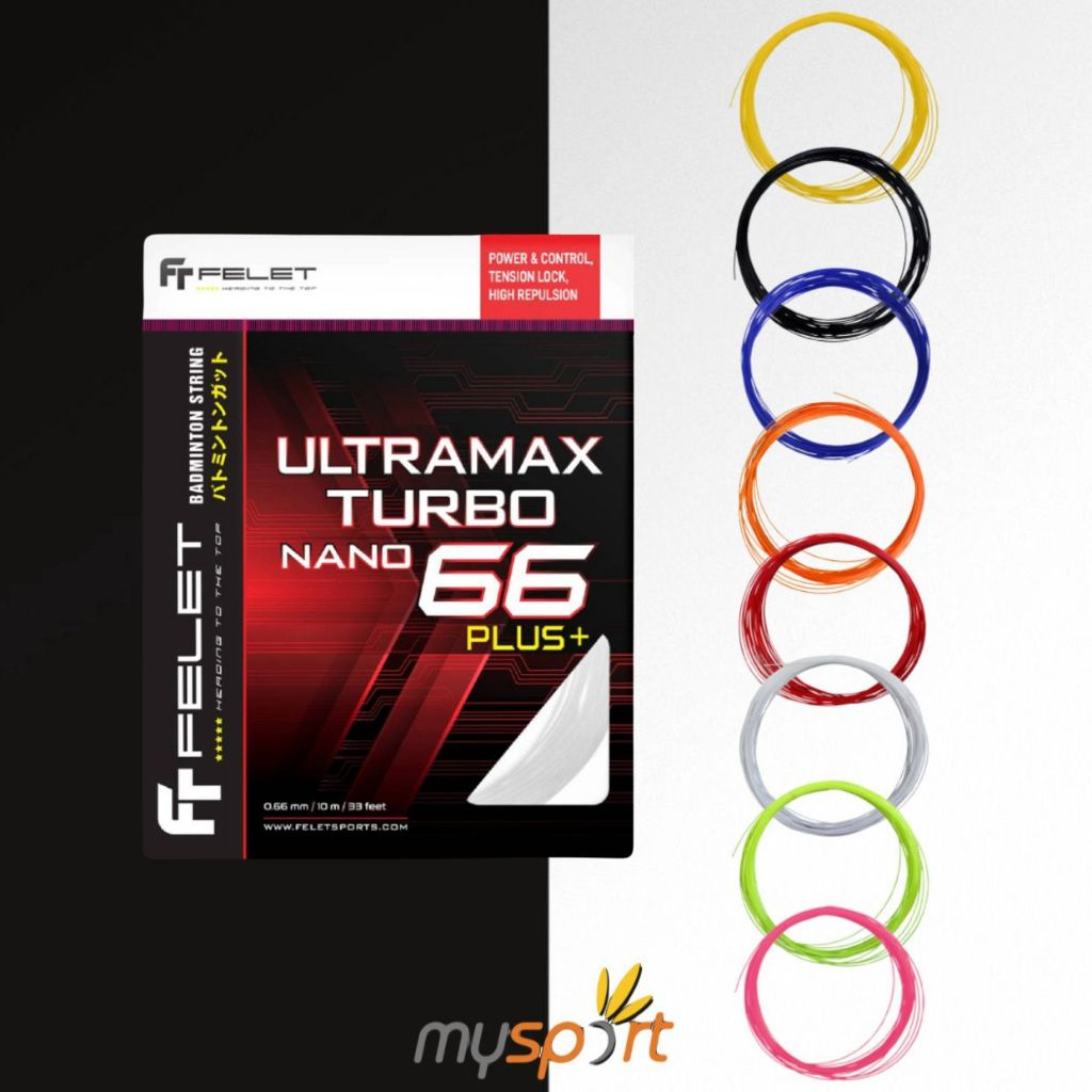 Fleet Felet Badminton String Ultramax Turbo Nano 66 Racket String ...
