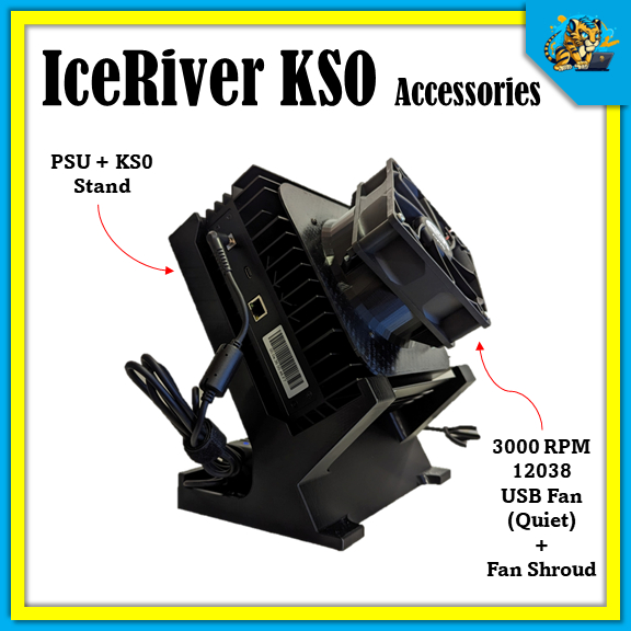 ICERIVER KS0 Accessories ( Stand / Fan Shroud + 3000 RPM USB Fan ...