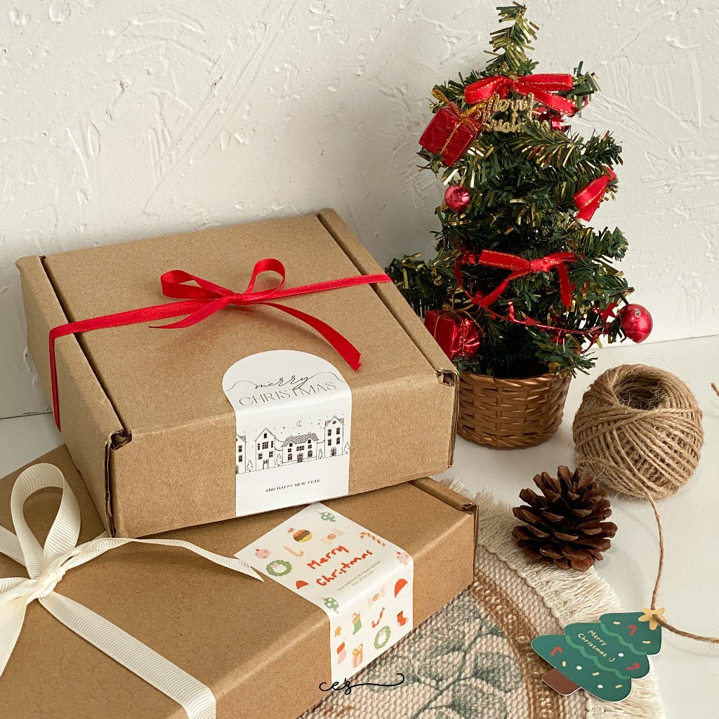 Cute Christmas Label Sticker Box Seal Sticker Sealing Sticker ...