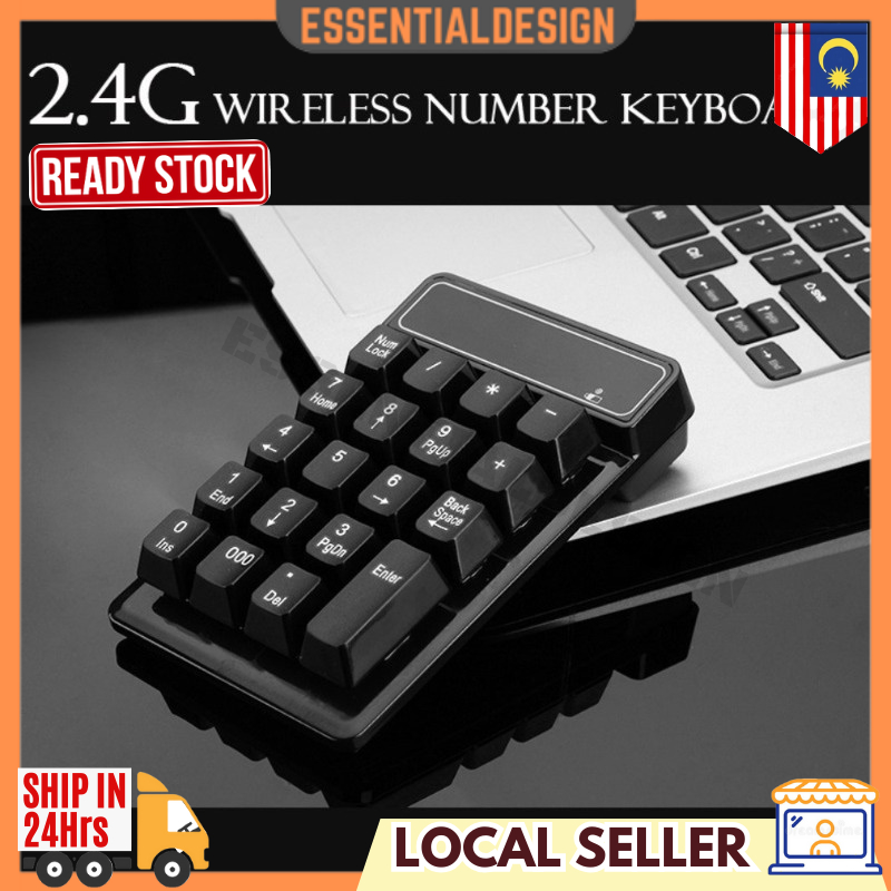 19 Keys Numeric Keypad Wireless USB Numpad Mechanical Feel Keyboard ...