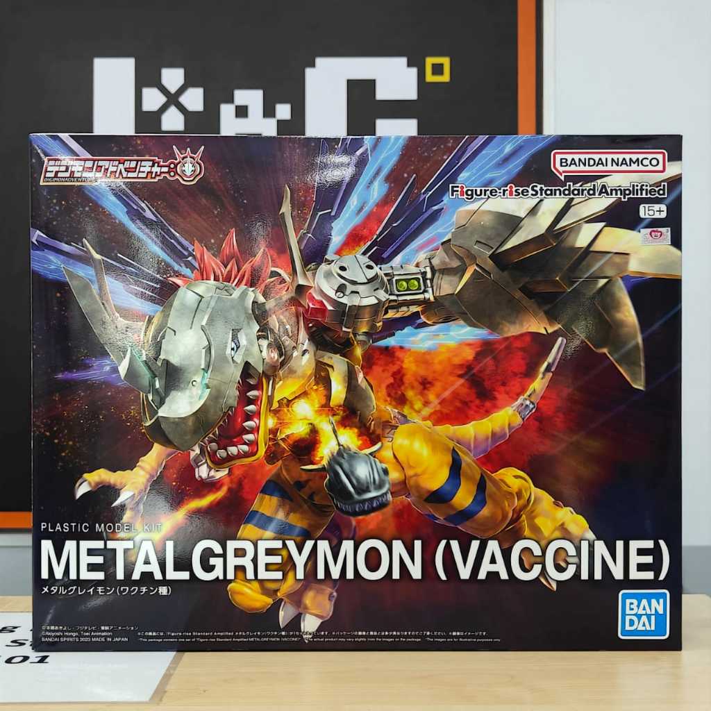 Bandai Figure Rise Standard Amplified Metalgreymon (Vaccine) | Shopee ...