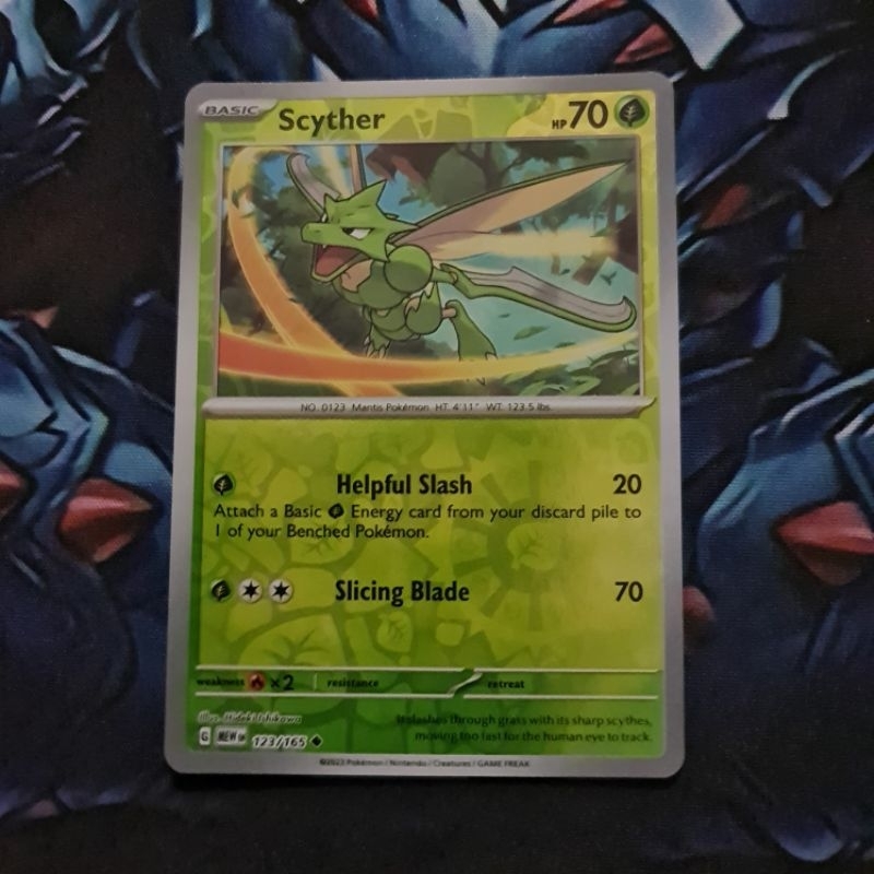 Scyther 123/165 Normal Art NA / Reverse Holo RH SV3.5 MEW Pokemon 151 Pokémon TCG Card Game ...