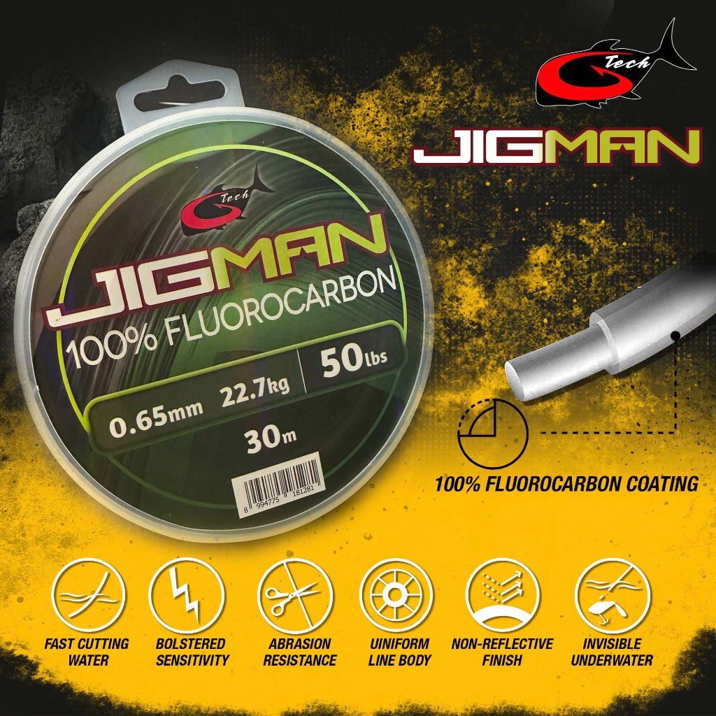 G-TECH JIGMAN FC FISHING LINE (30M) 100% FLUOROCARBON | Shopee Philippines
