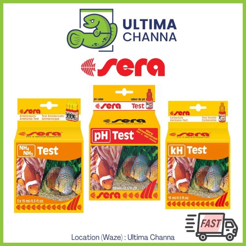 Sera pH/ NH3 NH4 / kH Test quick test for aquarium water parameters for ...