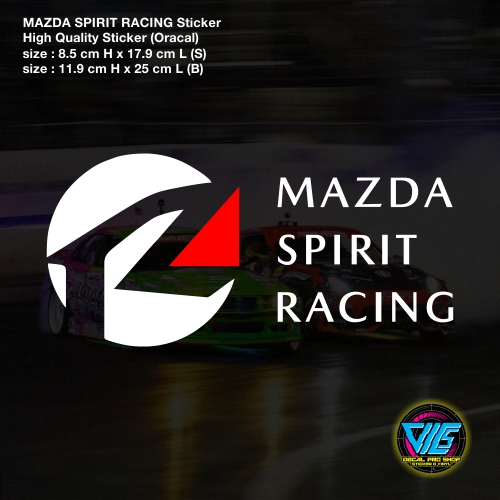 MAZDA SPIRIT RACING Logo Sticker / Decal (High Quality Sticker ...