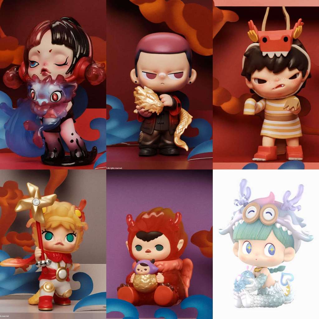 PopMart Loong Presents the Treasure Series Blind Box/Toy | Shopee ...