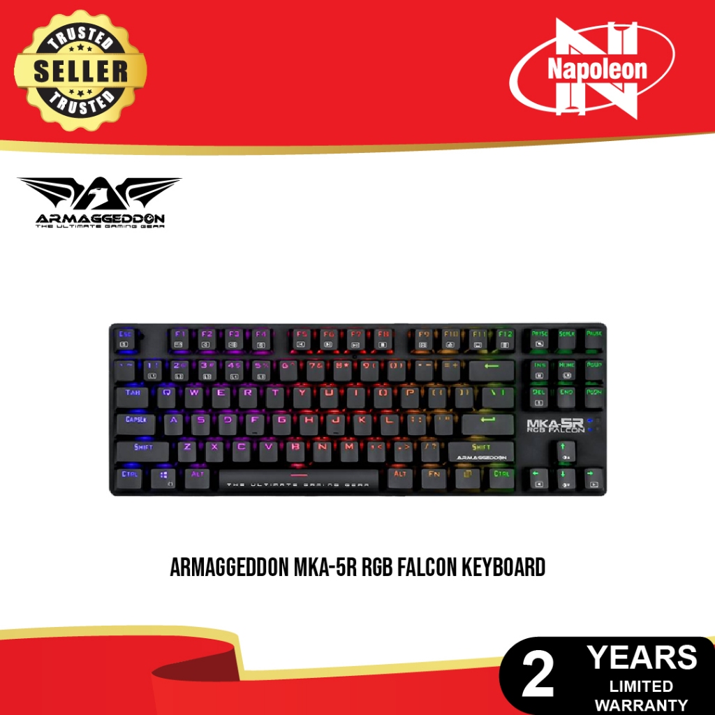 ARMAGGEDDON MKA-5R RGB FALCON KEYBOARD | Shopee Philippines