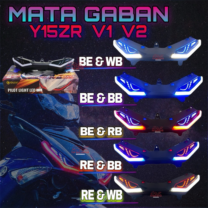 ZHIPAT Y15ZR Y15 V1 V2 MATA GABAN PILOT LIGHT LED LAMPU DEPAN SIGNAL ...