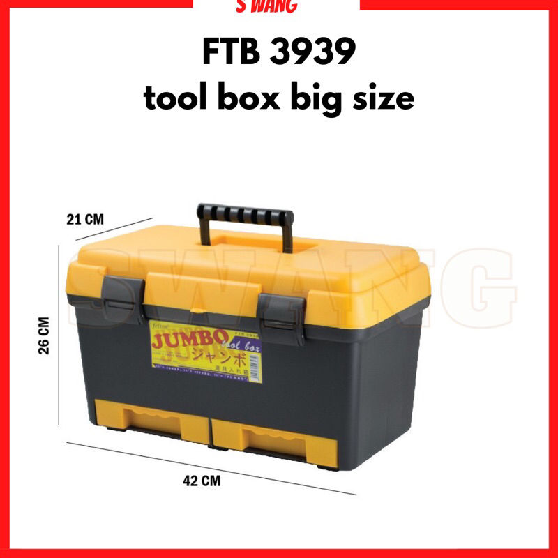 (EXTRA BIG)FTB 3939 (Random color)FELTON JUMBO TOOL BOX FTB 3939 DIY ...
