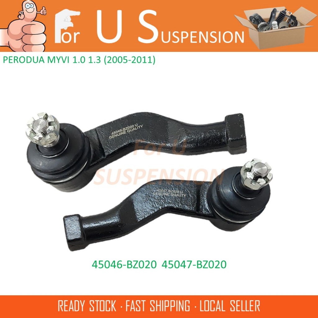 1SET 2 PIECES TIE ROD END SET - 45046-BZ020 45047-BZ020 PERODUA MYVI 1. ...