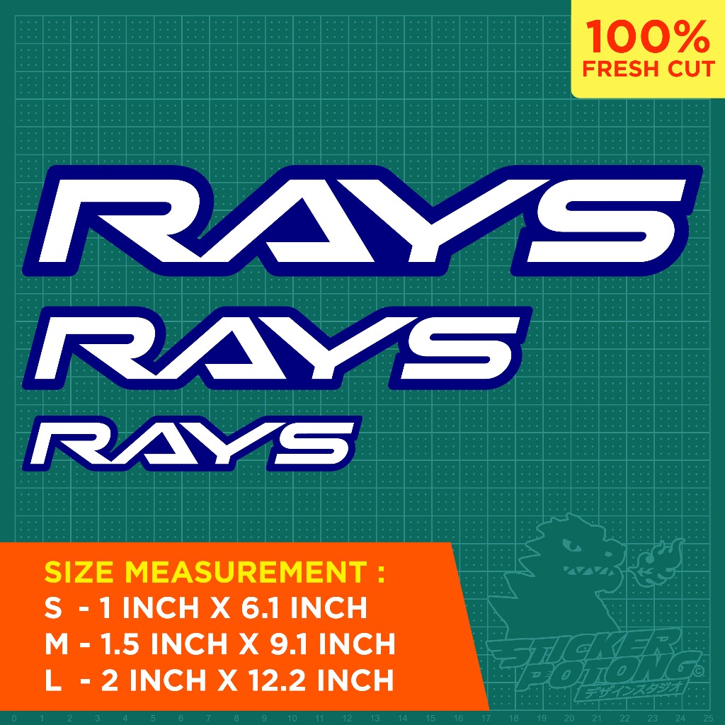 RAYS ENGINEERING (STICKER POTONG) | Shopee Philippines