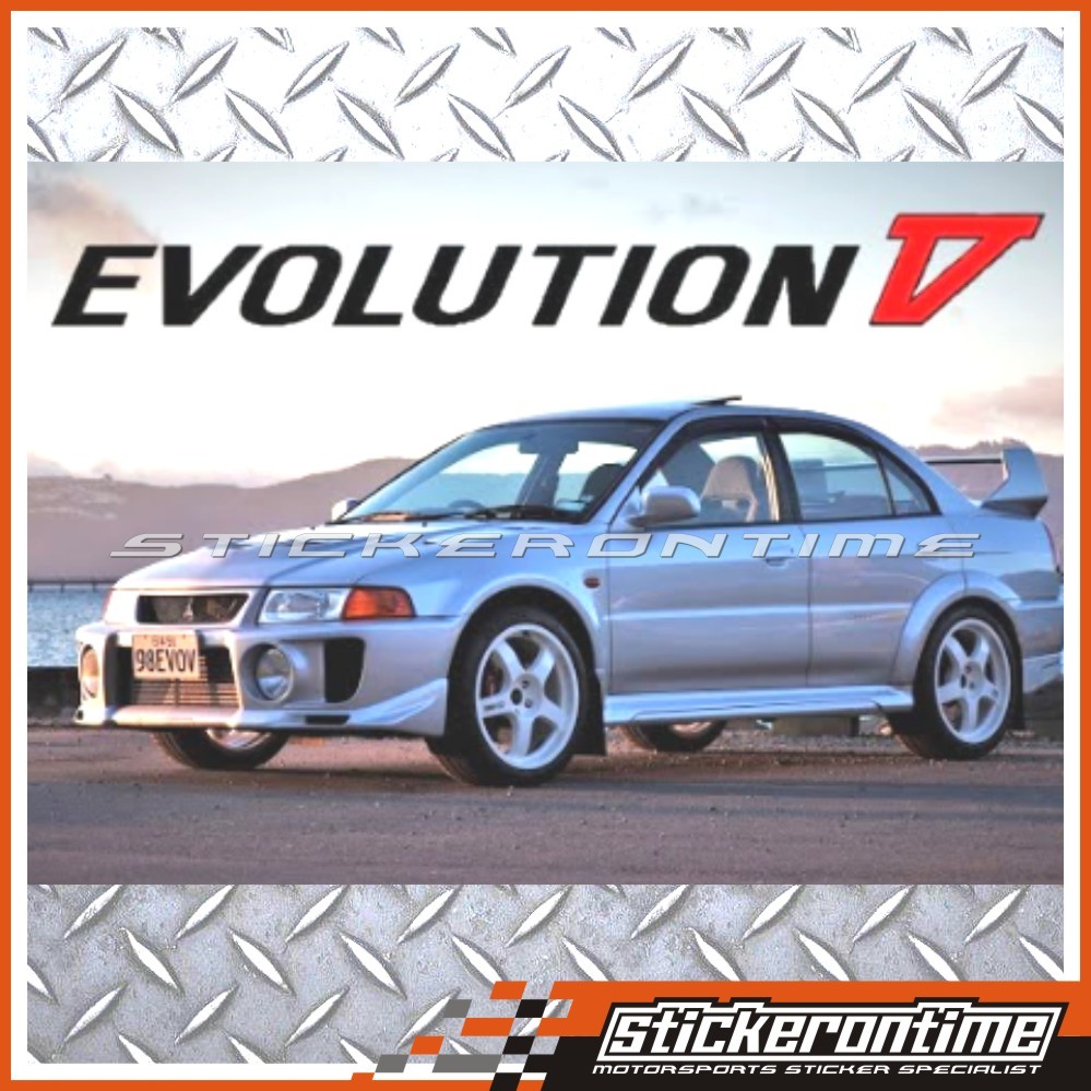 Sticker Set Evo V 5 Mitsubishi Lancer Evolution 5 EVO5 | Shopee Philippines