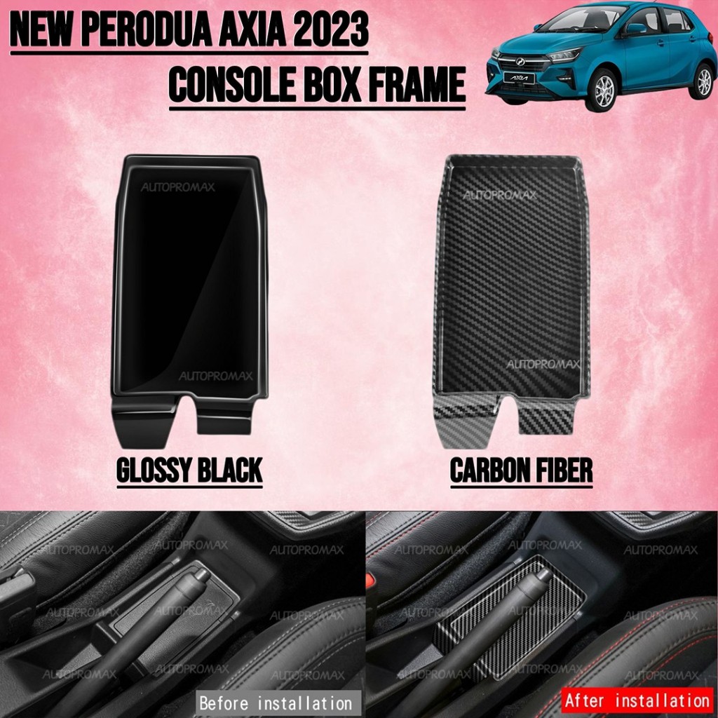 AUTOPROMAX New axia 2023 car carbon fiber console box frame garnish ...