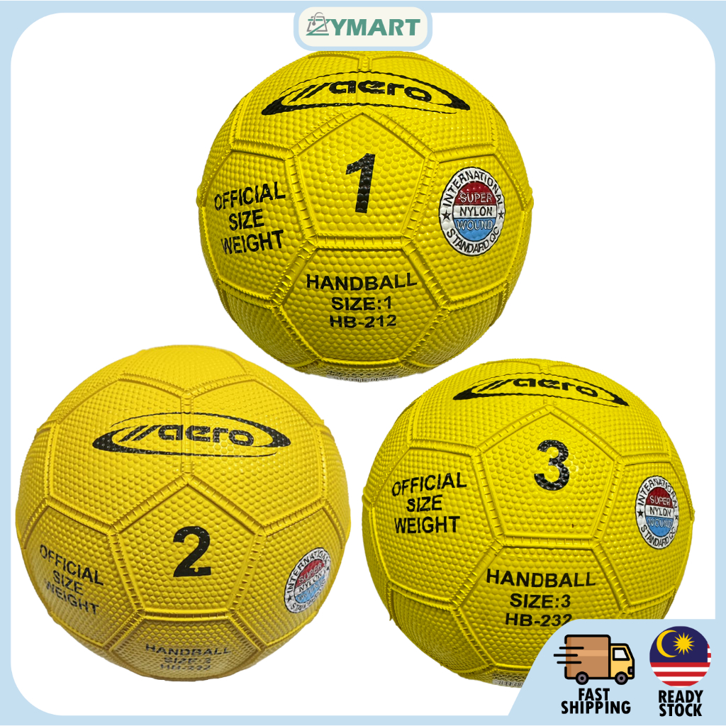 Quality & Rubber Hand Ball, Bola Getah (Size1, Size 2, Size 3) Colour ...