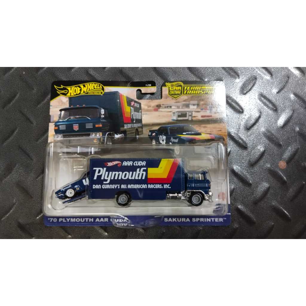 '70 Plymouth AAR Cuda // Sakura Sprinter // Hot Wheels Team Transport ...