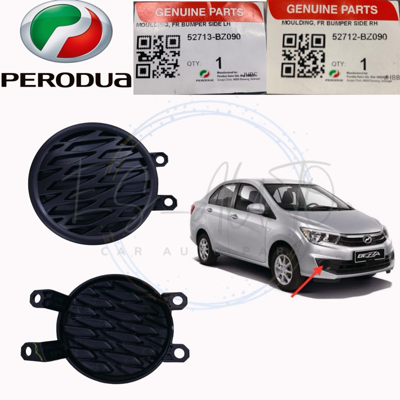 Perodua Bezza 2016-2018 Front Fog Lamp Cover/ Sport Light Cover/ Bumper ...