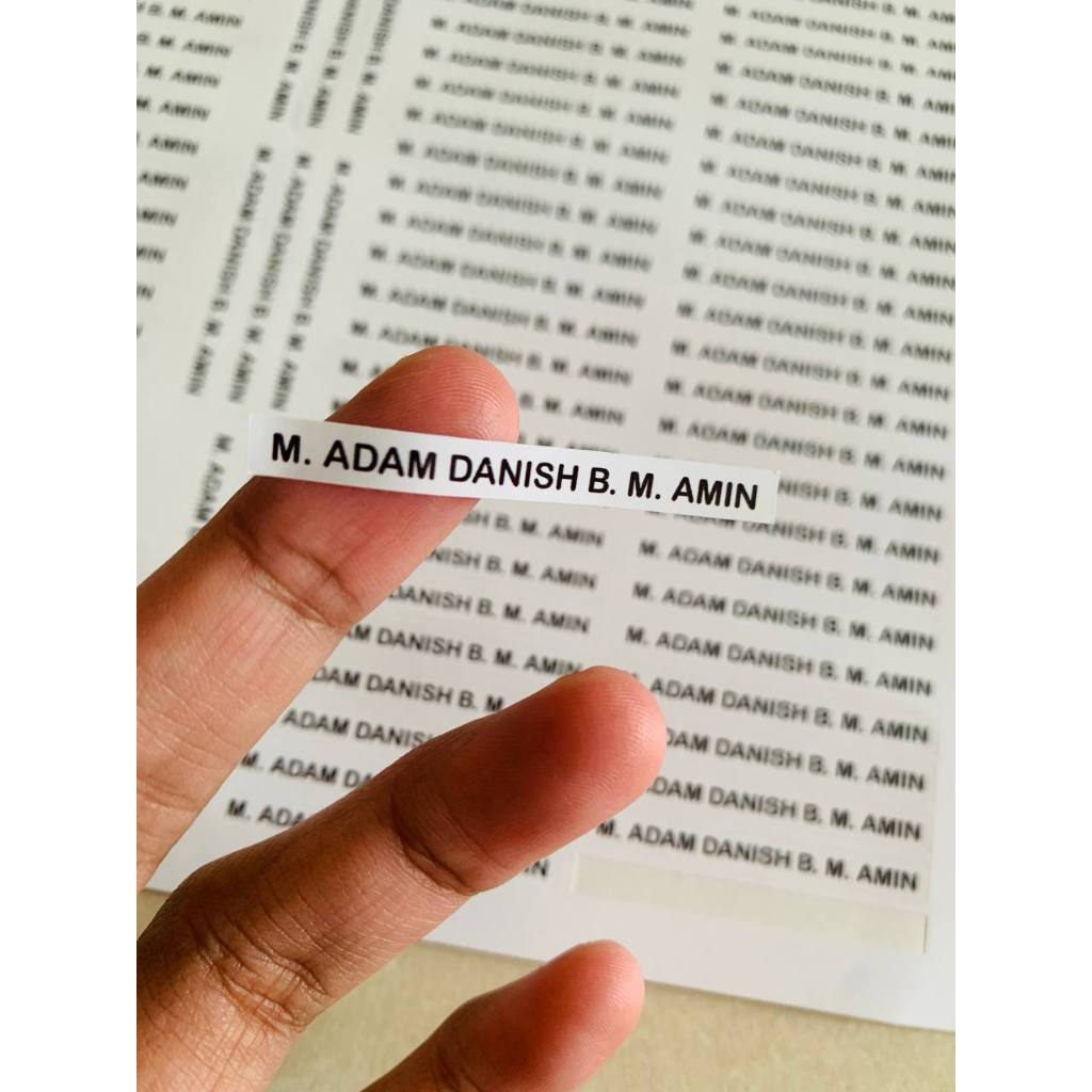 Rumi and Jawi School Book Name Label Stickers (rice) | Shopee Philippines