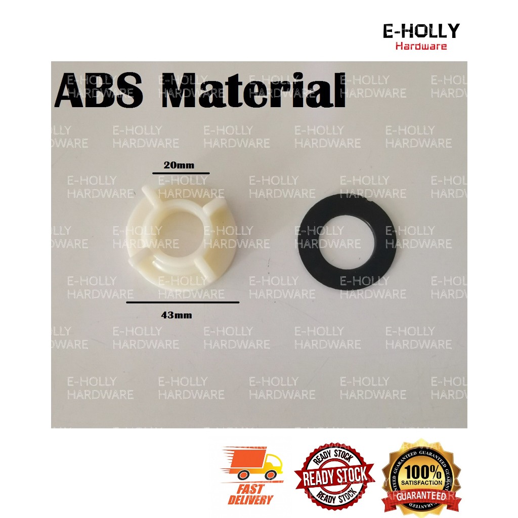 EHOLLY 1/2" PVC JAM NUT LOCK NUT FLANGE WATER TAP KITCHEN FAUCET with ...