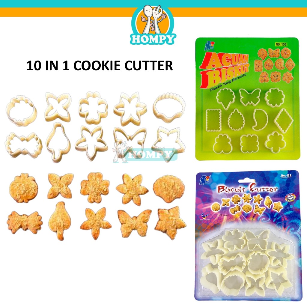 Plastic Acuan Biscuit Cutter/ Biskut Raya Biskut Mould /Plastic Cookie ...
