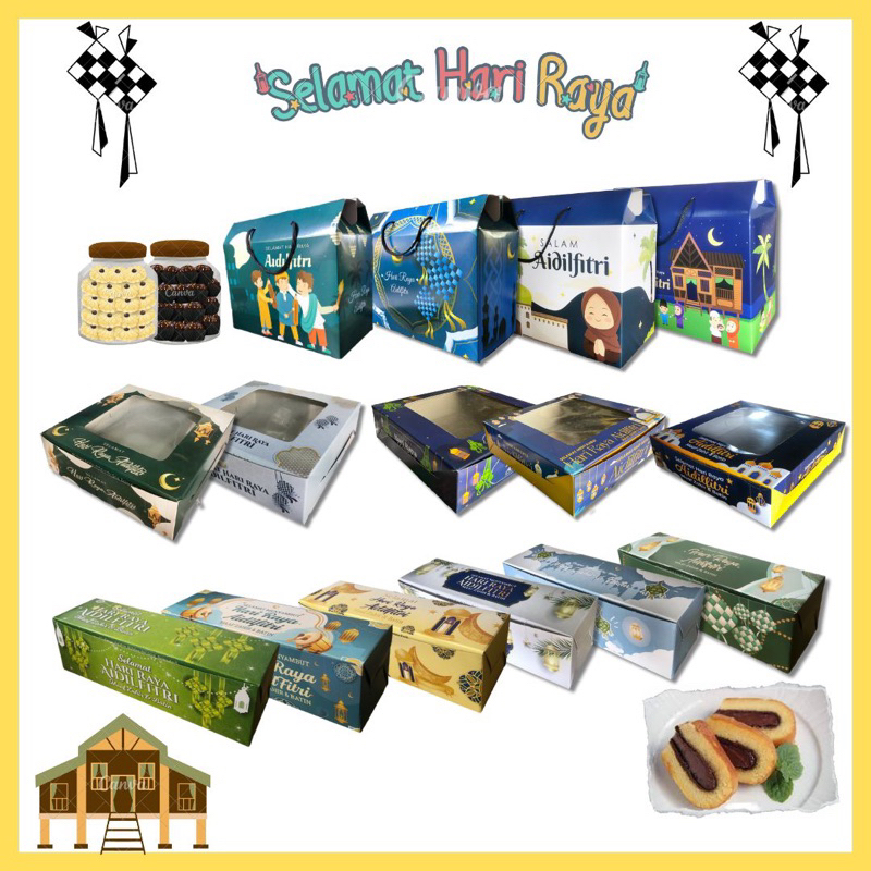 ( 50%OFF )Hari Raya Box /Hari Raya Window Kuih Lapis Box / Cake Box ...