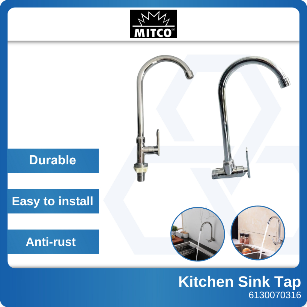 MITCO Stainless Steel SUS304 WALL MOUNTED PILLAR SINK TAP M331 M361 ...