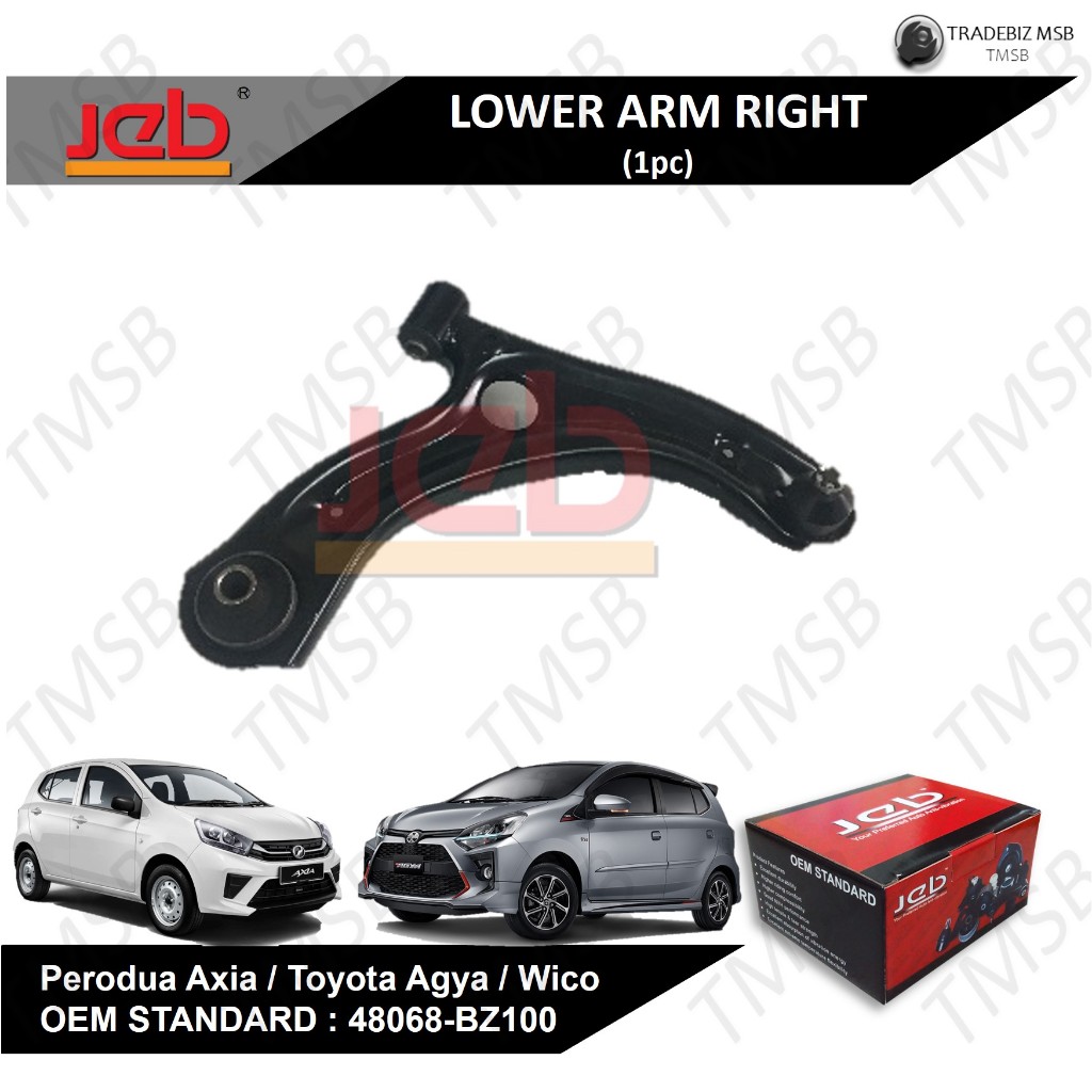 LOWER ARM RIGHT ONLY PERODUA-OEM QUALITY REPLACEMENT PART PERODUA AXIA ...