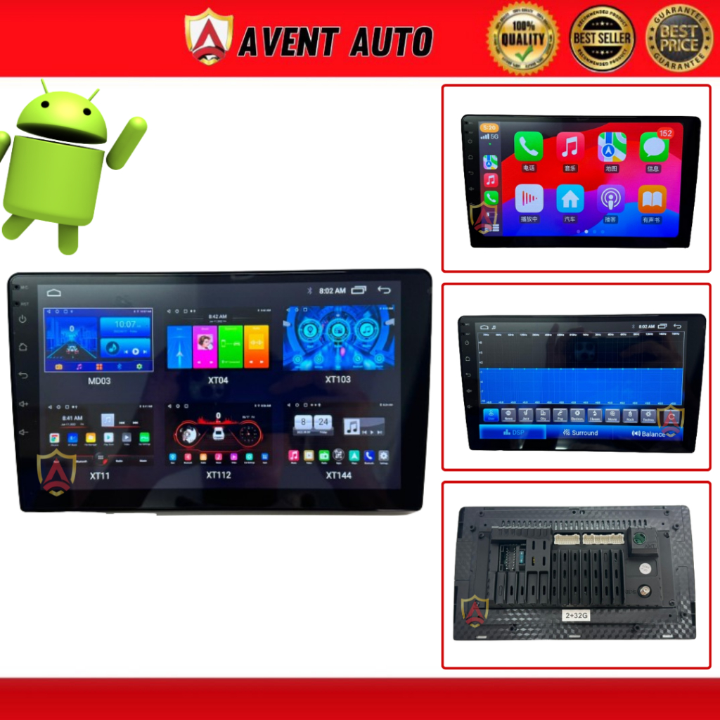 [2GB RAM+32G CarPlay] Android Player 9 10 inch 9 inch android auto ...