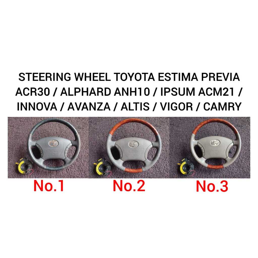 Steering Wheel/Steering Wheel/Plug And Play Toyota Estima Previa ACR30 ...