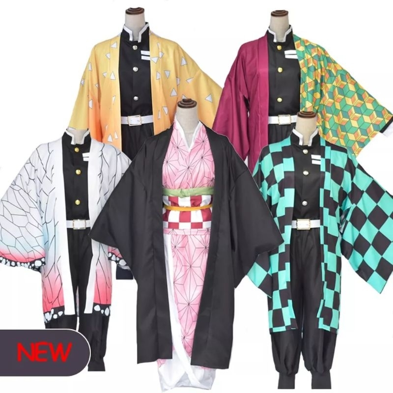 Cosplayworld Costume Anime Kids Demon Slayer Cosplay Tanjirou Nezuko ...