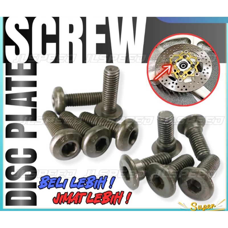 Disc Brake Plate Screw Front & Rear Piring Disk Brek Skru Depan ...