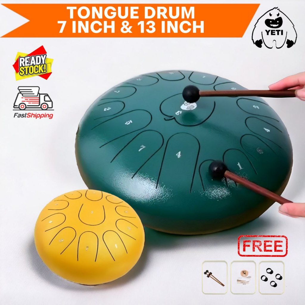 Luyin Steel Tongue Drum Ethereal Drum 15 tones / 11 tones Percussion ...