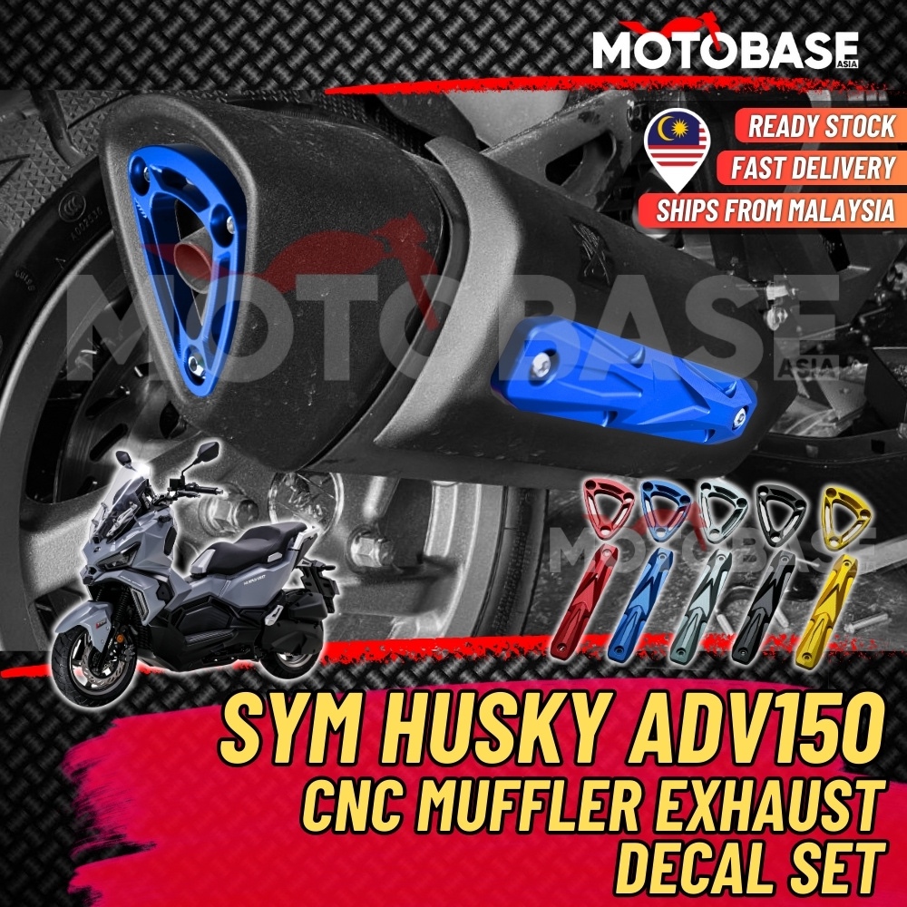 SYM Husky ADV150 Exhaust Decal Muffler CNC Alloy Decoration ADX ADV 150 ...