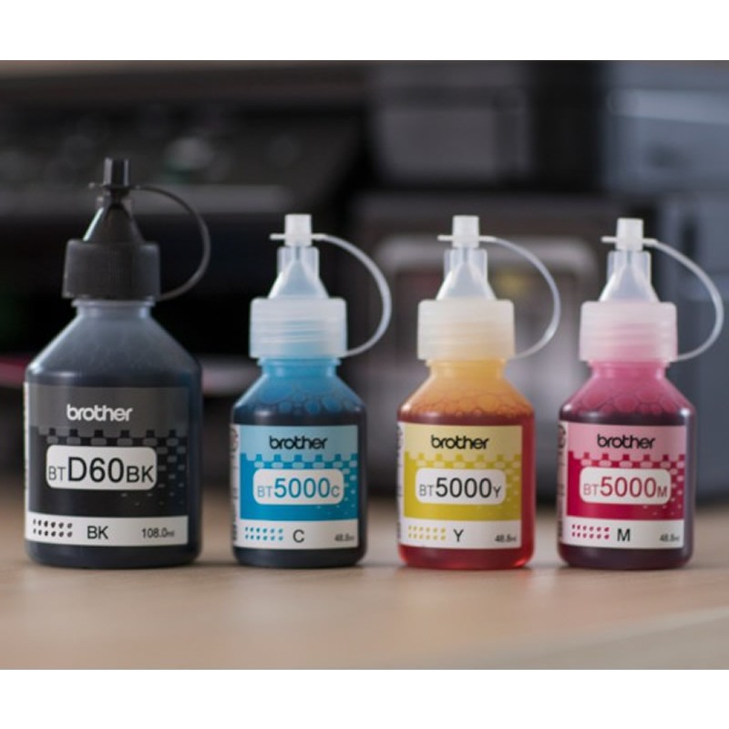 Brother BTD60BK + BT5000 (BKCMY) Refill Ink Bottle DCP-T310 DCP-T510W ...