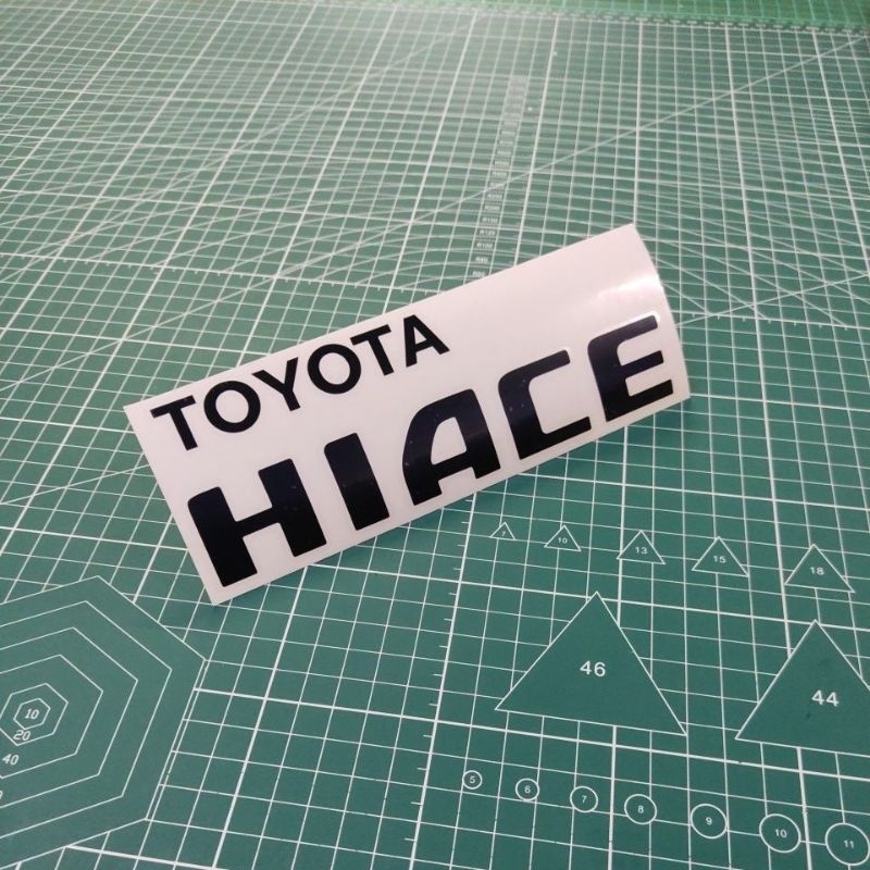 sticker hiace toyota replacement sticker | Shopee Philippines