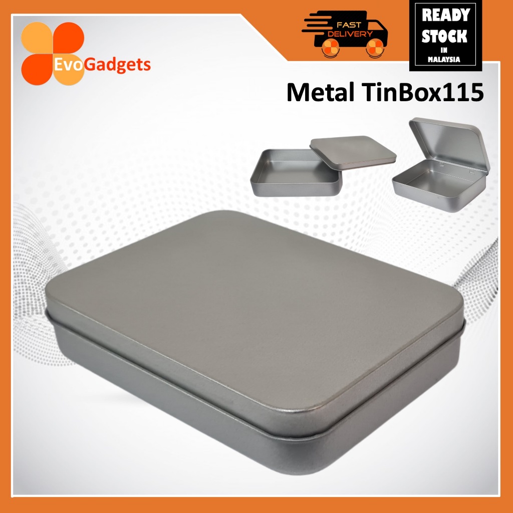 EvoGadgets Metal Tin Storage Box / Tinbox / Tin Wallet / DIY Tin Box ...