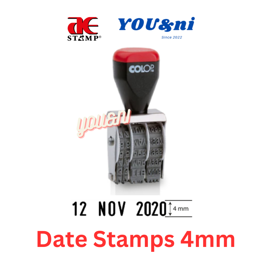 Date Stamp Dater Chop 5mm, 4mm, 3mm | Shopee Philippines