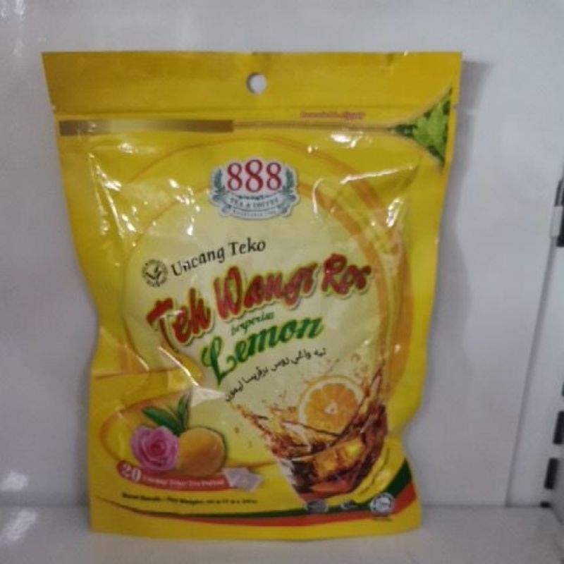 888 Rose Scented Tea Bag with Lemon Flavor 40g (2g x 20's) | Shopee ...
