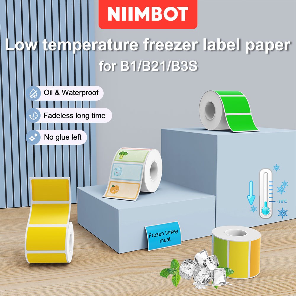 NIMBOT B21/B1/B3S Household food refrigerator label stickers waterproof ...