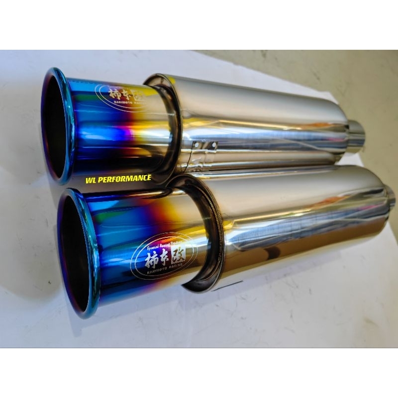 Jasma Kakimoto Exhaust Sport Muffler Stainless Steel Bass Straight Flow ...