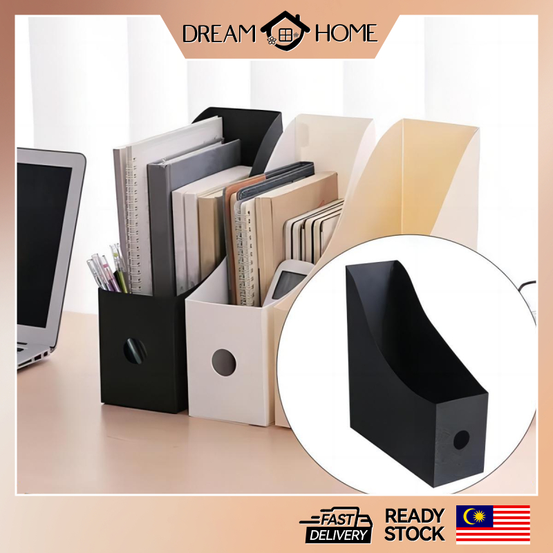 Office Document File Storage Box Foldable File Stand Holder Desktop ...